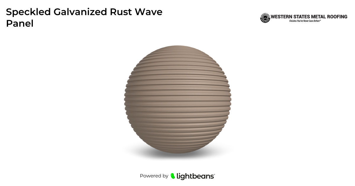 Speckled Galvanized Rust Wave Panel Texture from Western States Metal ...