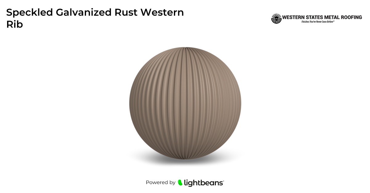 Speckled Galvanized Rust Western Rib Texture from Western States Metal ...