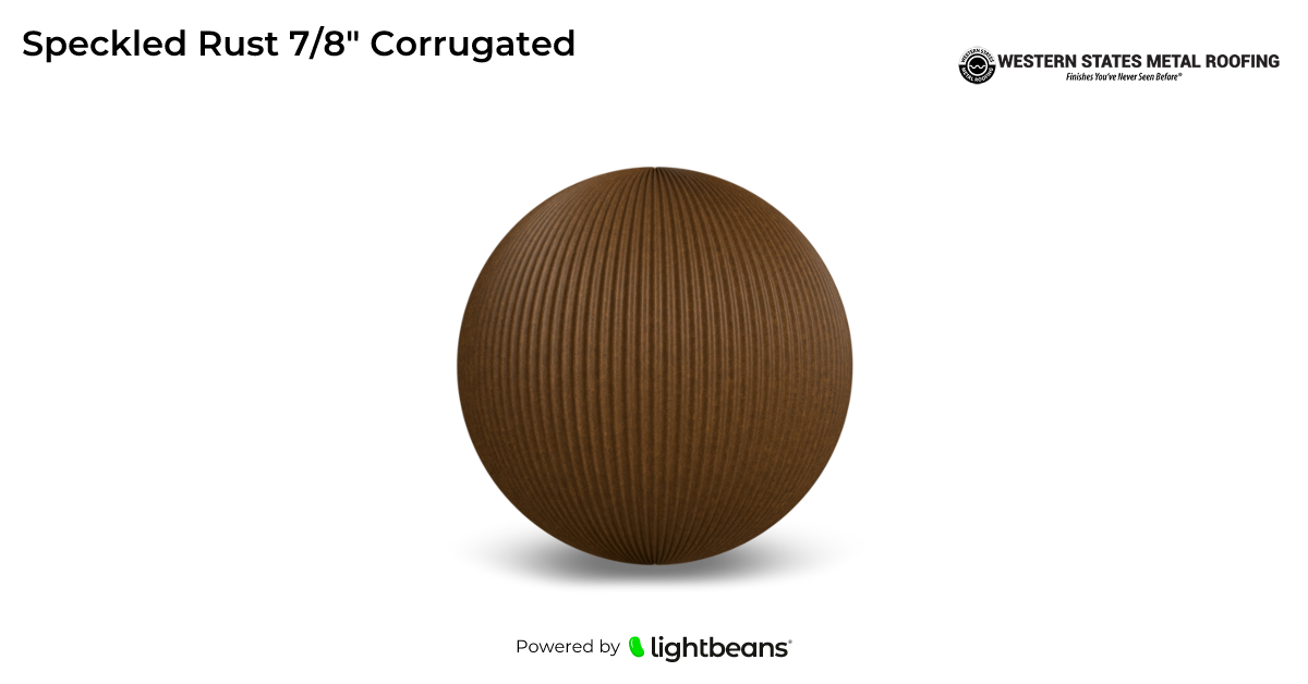 Speckled Rust 7/8" Corrugated Texture from Western States Metal Roofing ...