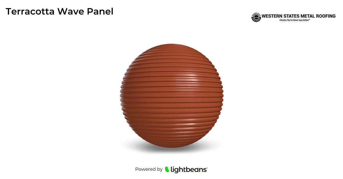 Terracotta Wave Panel Texture from Western States Metal Roofing ...