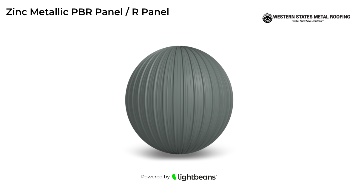 Zinc Metallic PBR Panel / R Panel Texture from Western States Metal ...