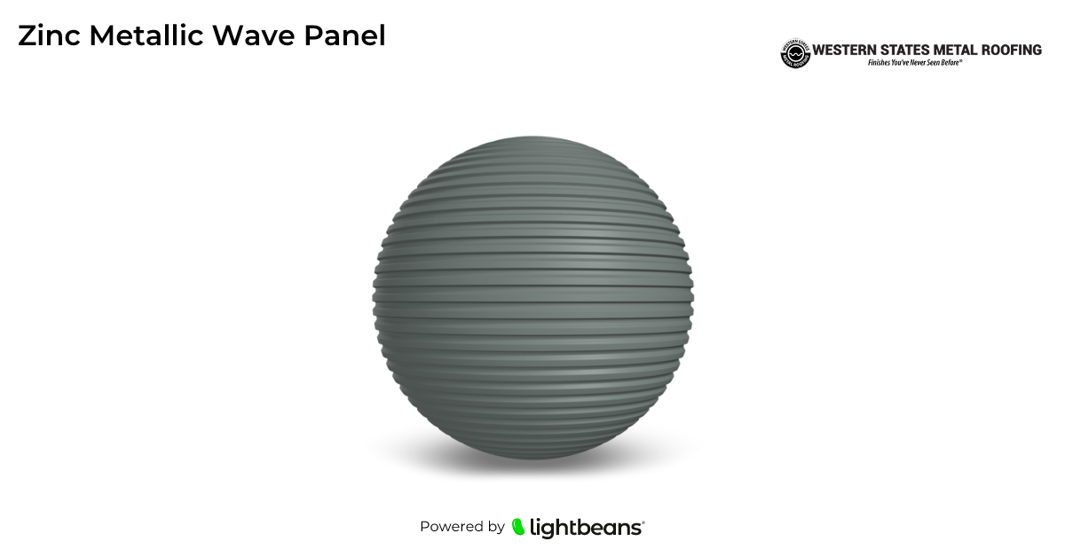 Zinc Metallic Wave Panel Texture from Western States Metal Roofing ...