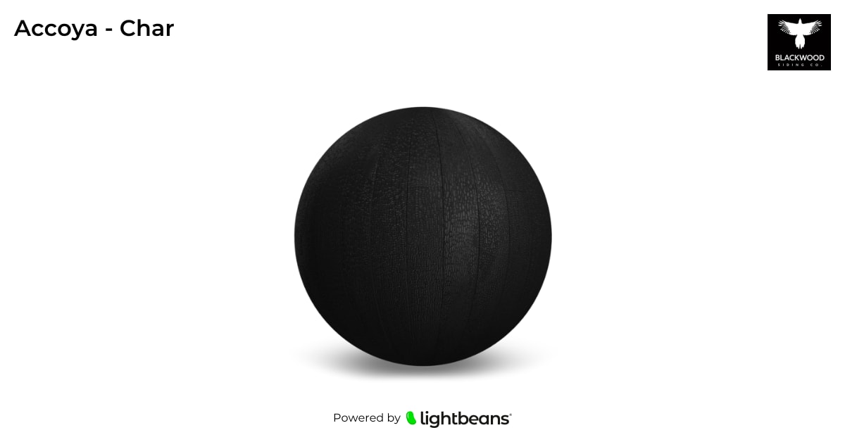 Texture Accoya - Char de Blackwood Siding | Lightbeans