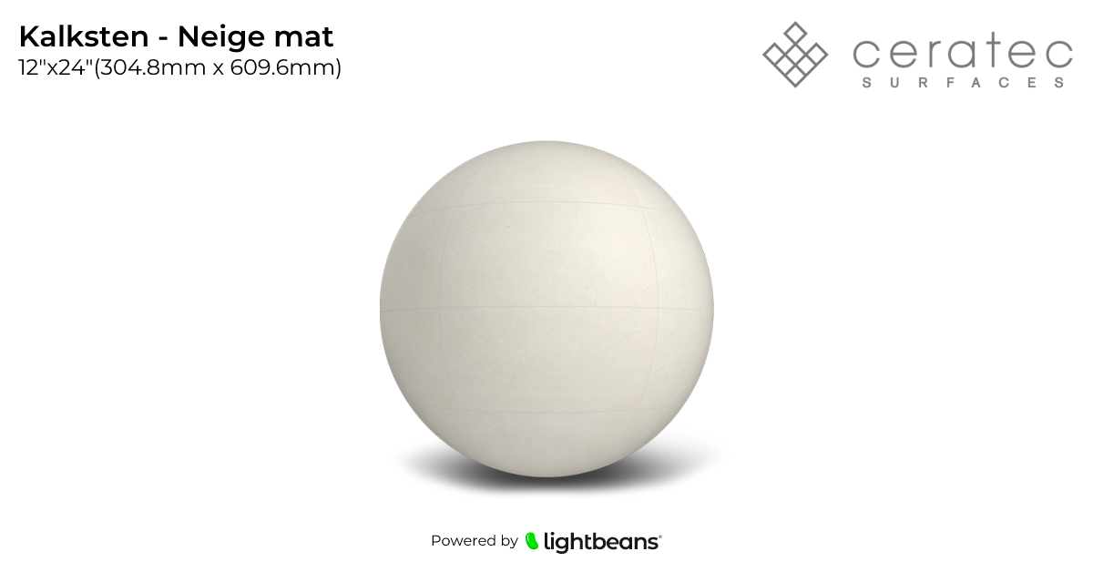 Texture Kalksten - Neige mat de Ceratec | Lightbeans
