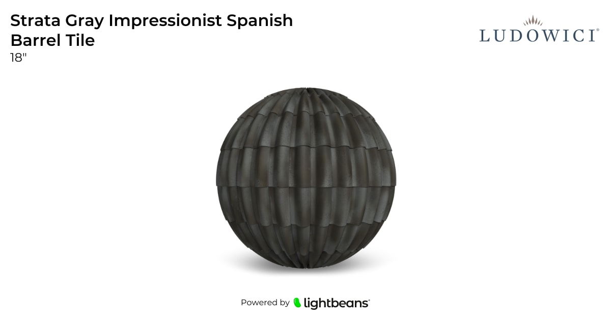 Texture Strata Gray Impressionist Spanish Barrel Tile de Ludowici Roof ...