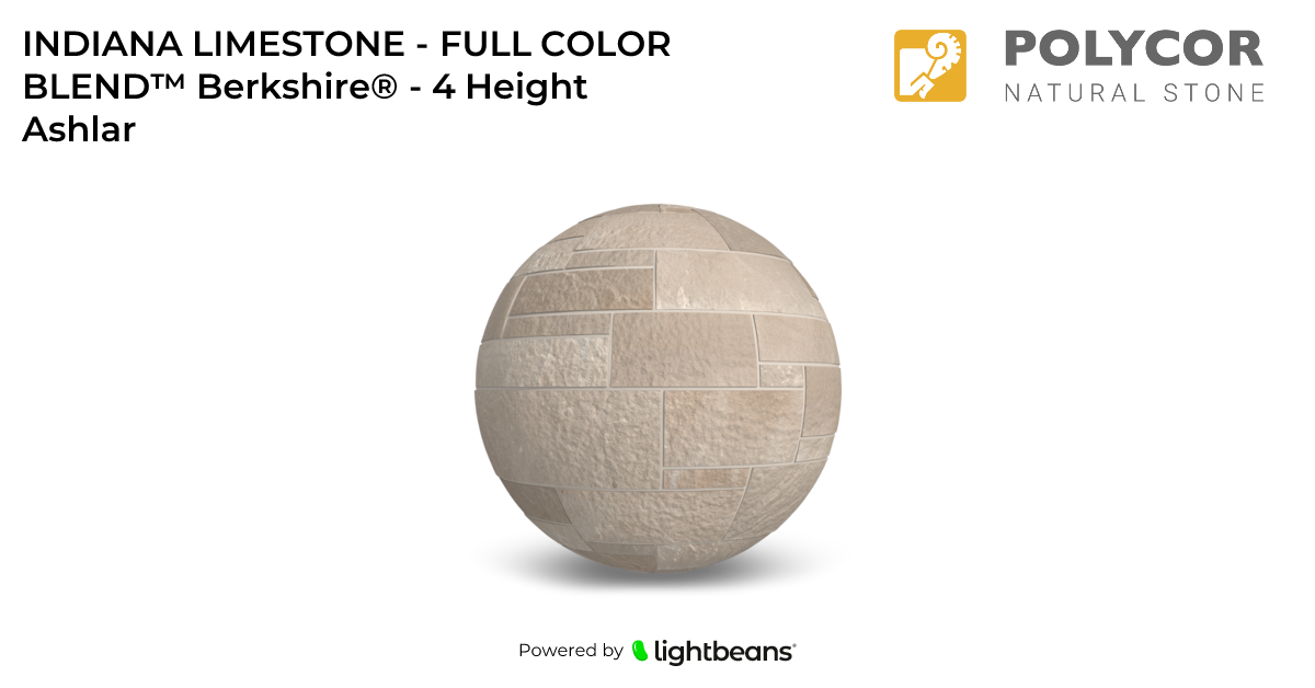 Texture INDIANA LIMESTONE - FULL COLOR BLEND™ Berkshire® - 4 Height ...