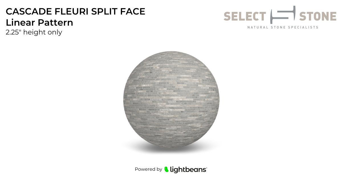 Texture CASCADE FLEURI SPLIT FACE Linear Pattern de Select Stone Supply ...