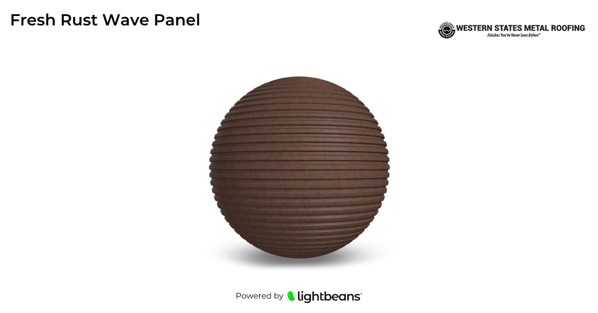 Texture Fresh Rust Wave Panel de Western States Metal Roofing | Lightbeans