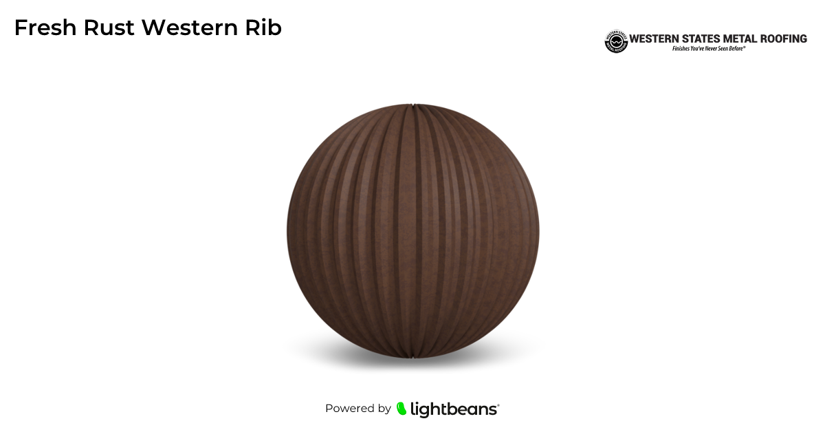 Texture Fresh Rust Western Rib de Western States Metal Roofing | Lightbeans