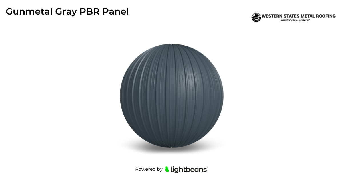 Texture Gunmetal Gray PBR Panel de Western States Metal Roofing ...