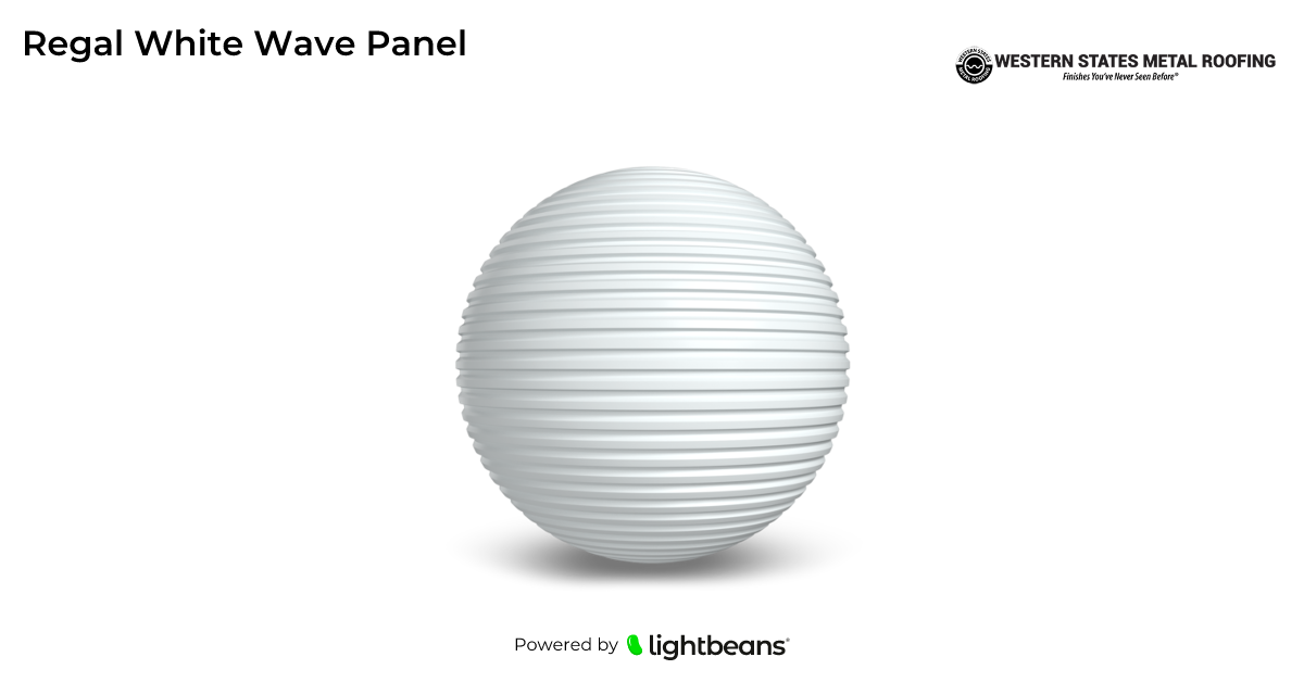 Texture Regal White Wave Panel de Western States Metal Roofing | Lightbeans