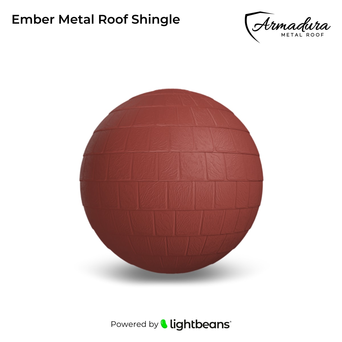 Ember Metal Roof Shingle Texture from Armadura | Lightbeans
