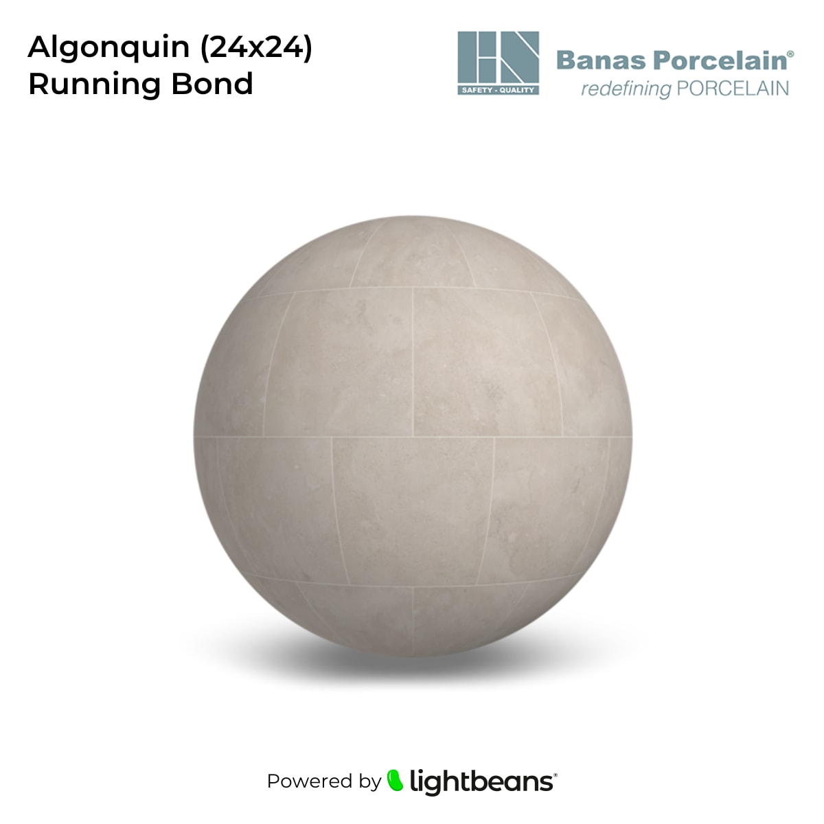 Algonquin (24x24) Running Bond Texture from Banas Porcelain | Lightbeans