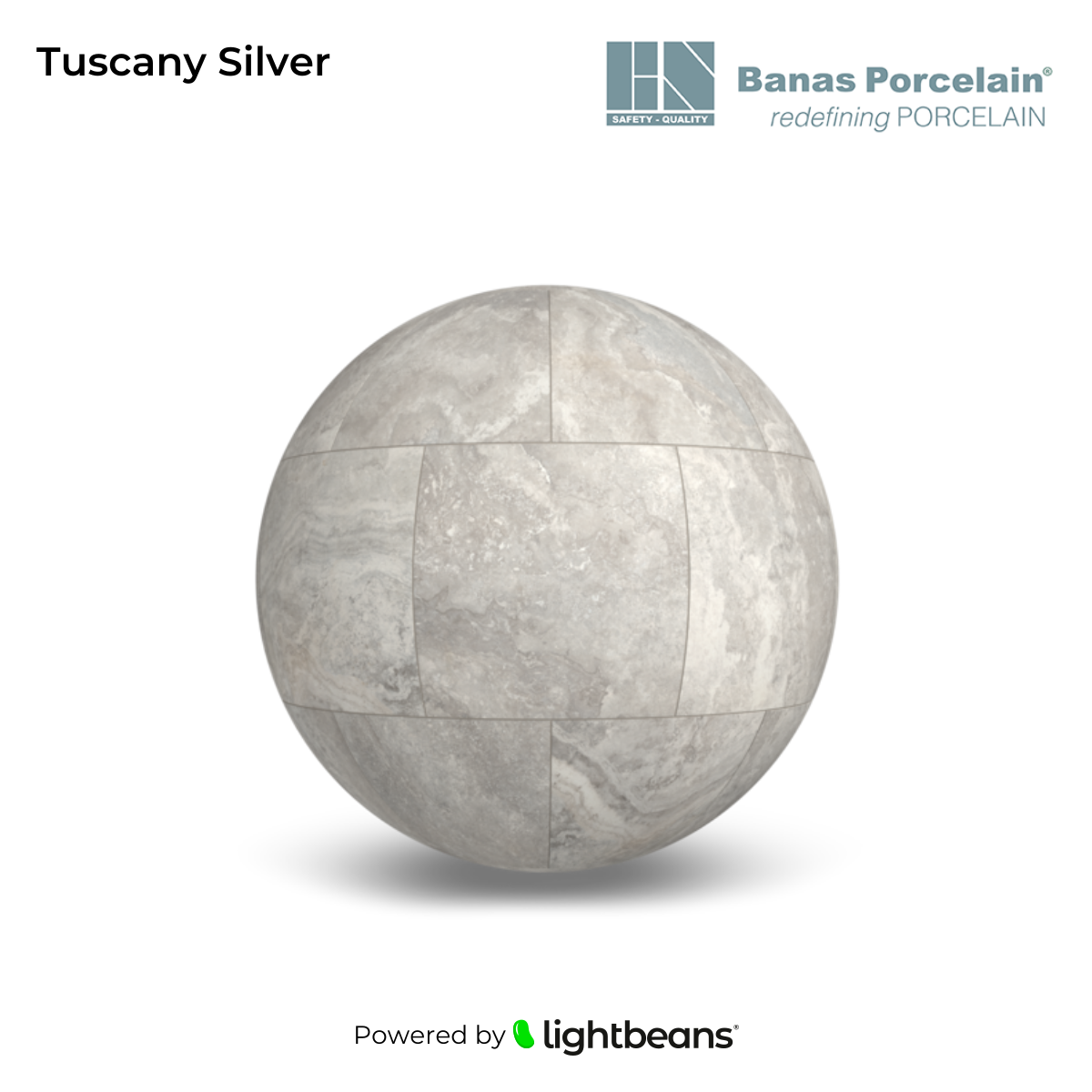 Tuscany Silver Texture from Banas Porcelain | Lightbeans