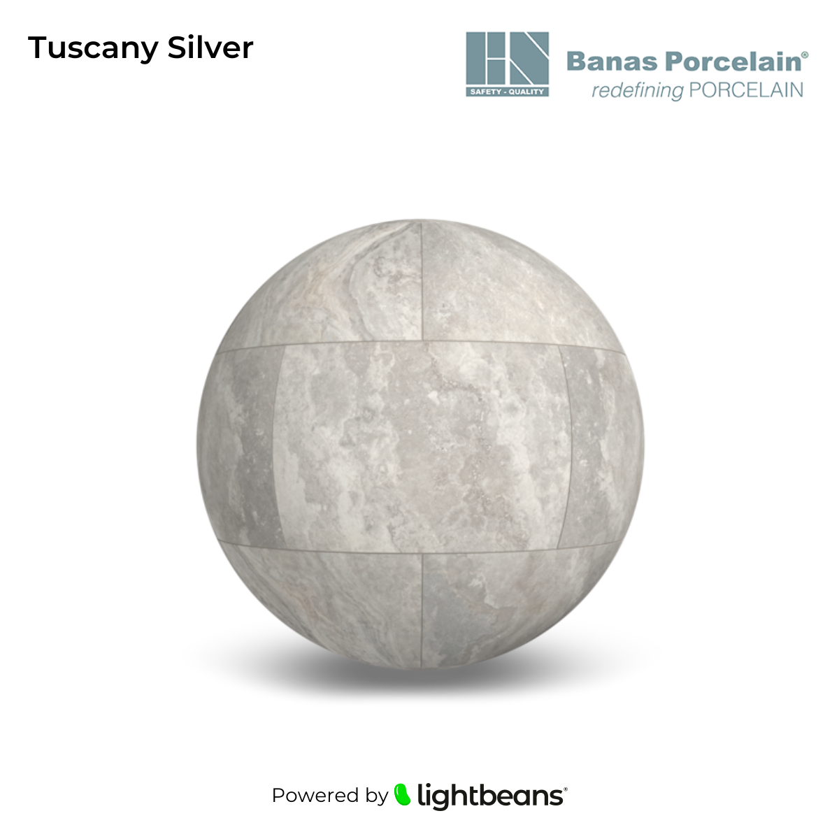 Tuscany Silver Texture from Banas Porcelain | Lightbeans