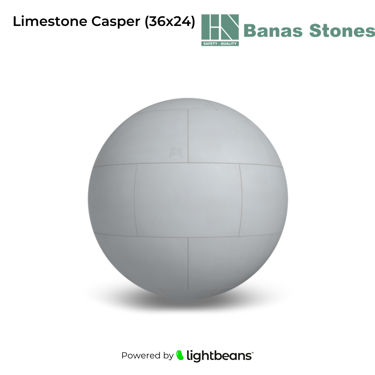 Limestone Casper (36x24) Texture from Banas Stones | Lightbeans