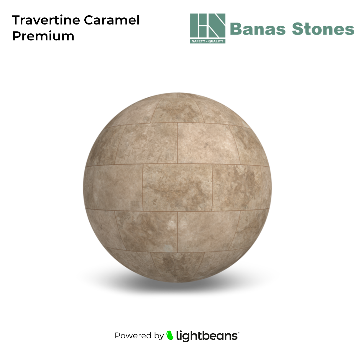 Travertine Caramel Premium Texture from Banas Stones | Lightbeans