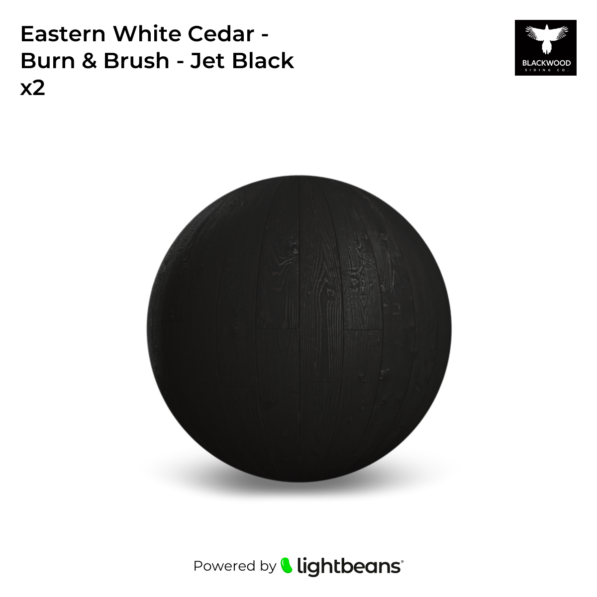Eastern White Cedar - Burn & Brush - Jet Black x2 Texture from ...
