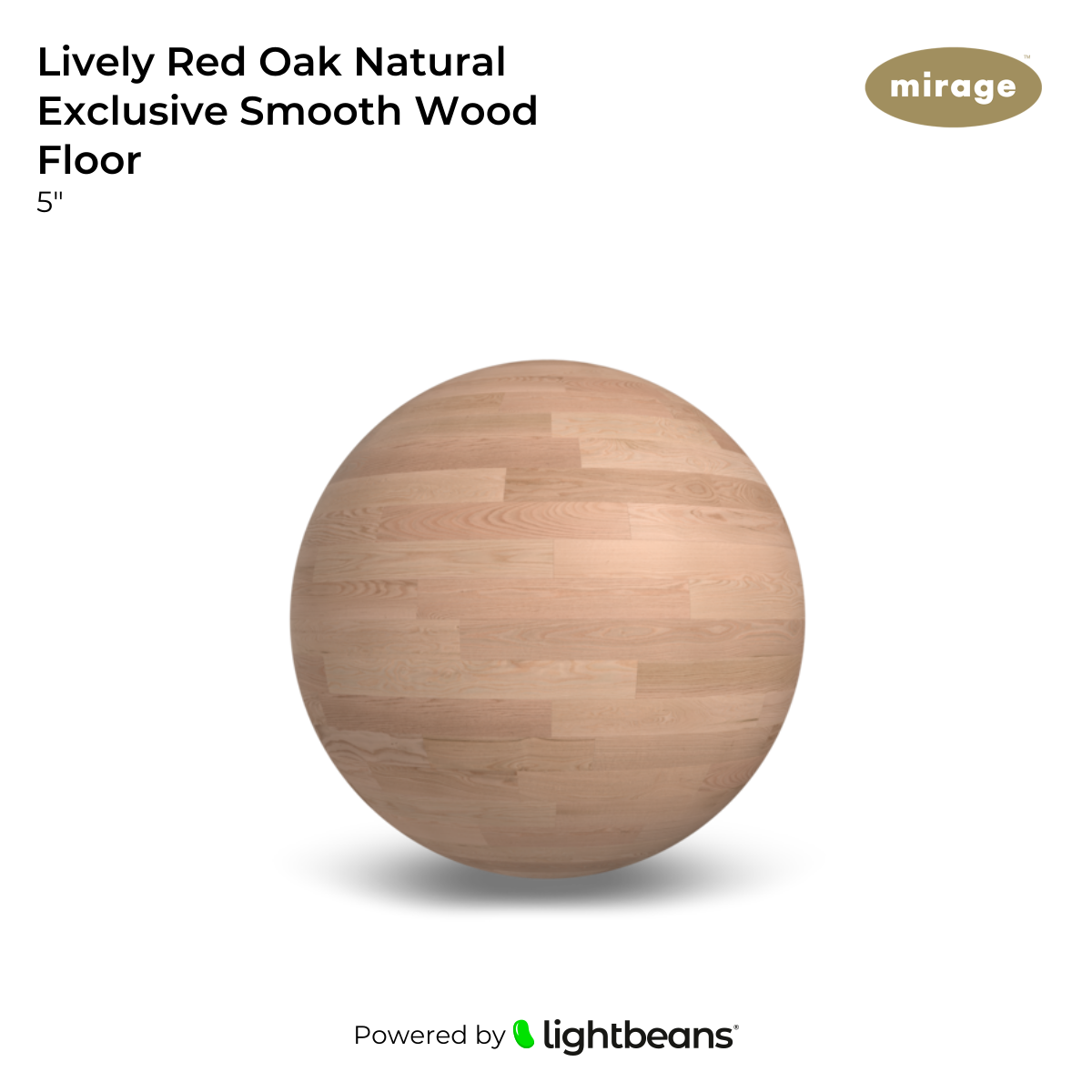 Lively Red Oak Natural Exclusive Smooth Wood Floor Texture from Mirage ...