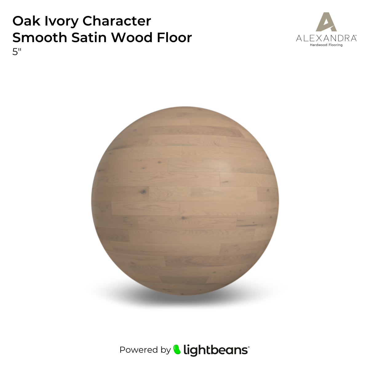 Oak Ivory Character Smooth Satin Texture from Alexandra Hardwood ...