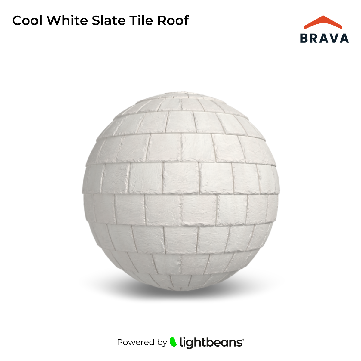 Cool White Slate Tile Roof Texture from Brava Roof Tile | Lightbeans