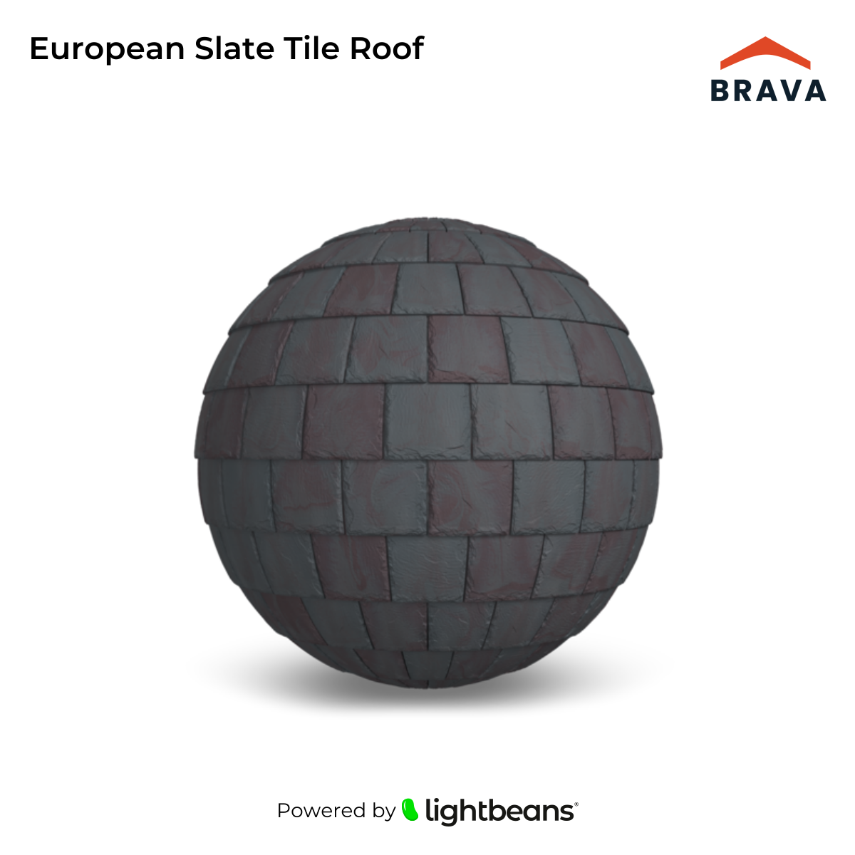 European Slate Tile Roof Texture from Brava Roof Tile | Lightbeans