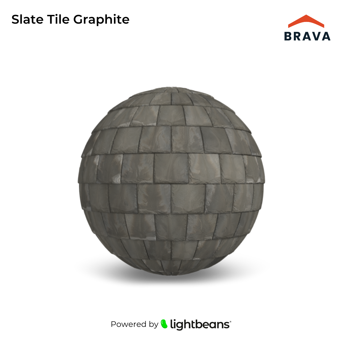 Slate Tile Graphite Texture from Brava Roof Tile | Lightbeans