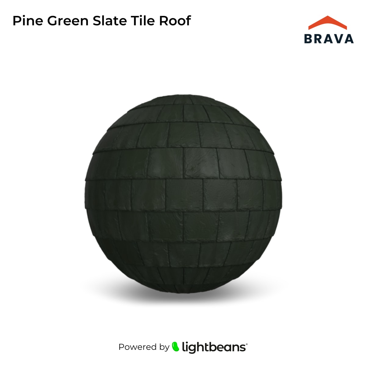 Pine Green Slate Tile Roof Texture from Brava Roof Tile | Lightbeans
