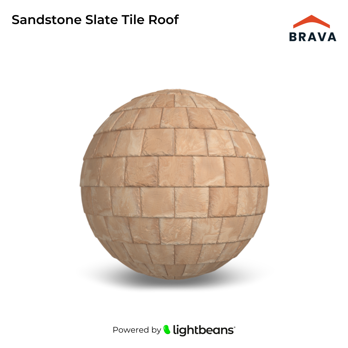Sandstone Slate Tile Roof Texture from Brava Roof Tile | Lightbeans