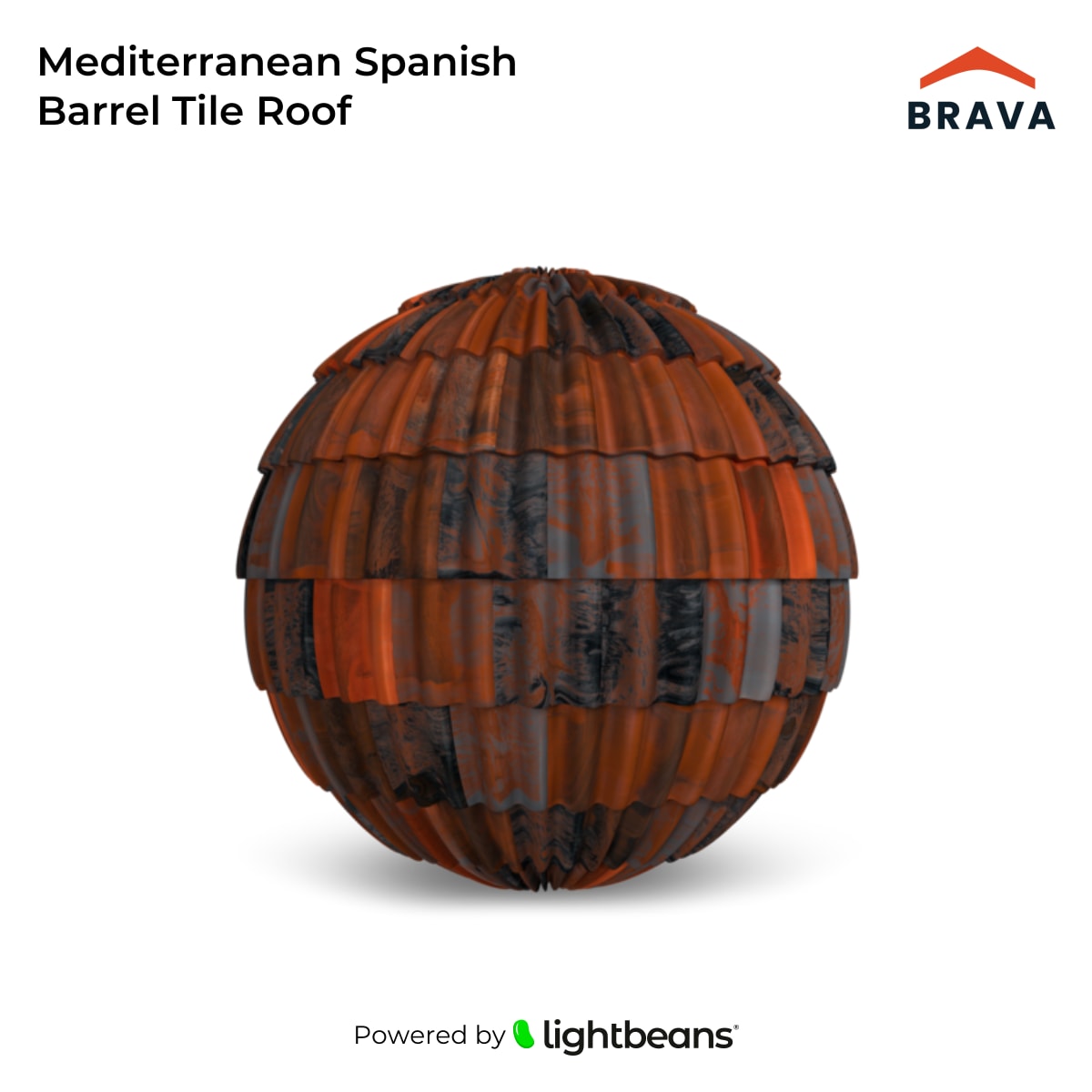 Mediterranean Spanish Barrel Tile Roof Texture from Brava Roof Tile ...