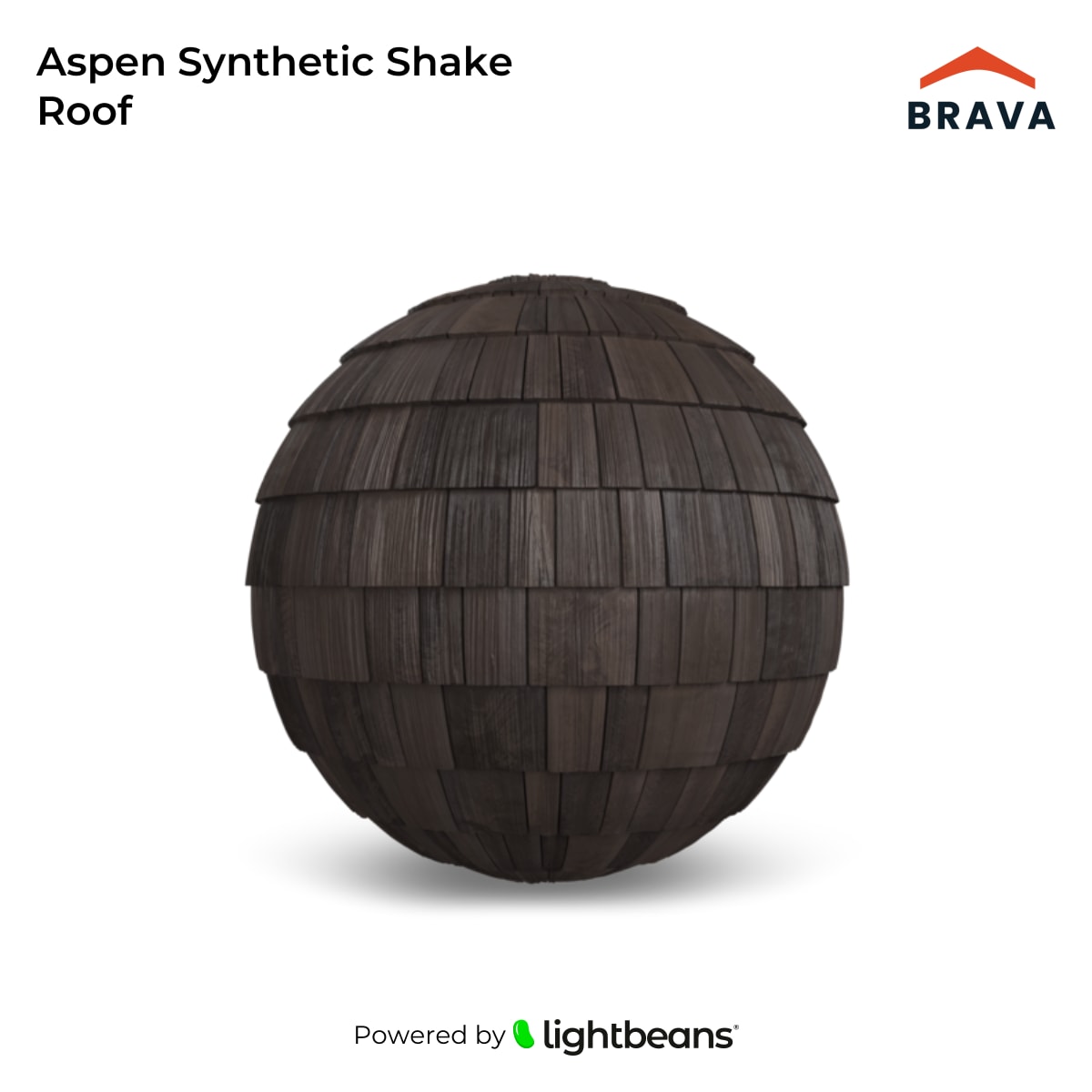 Aspen Synthetic Shake Roof Texture from Brava Roof Tile | Lightbeans