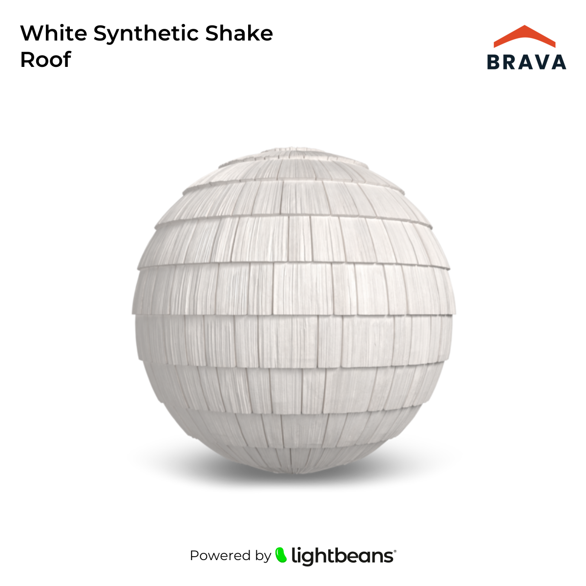 White Synthetic Shake Roof Texture from Brava Roof Tile | Lightbeans