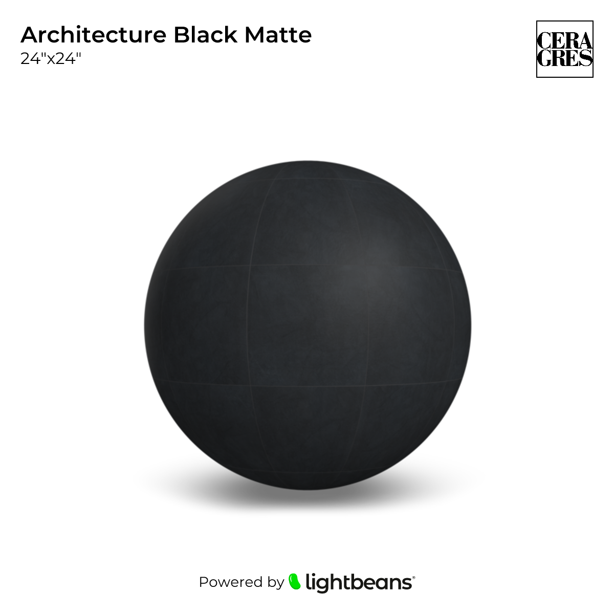 Architecture Black Matte Texture from Ceragres | Lightbeans