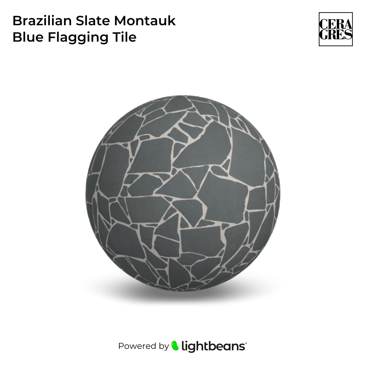 Brazilian Slate Montauk Blue Flagging Texture from Ceragres | Lightbeans