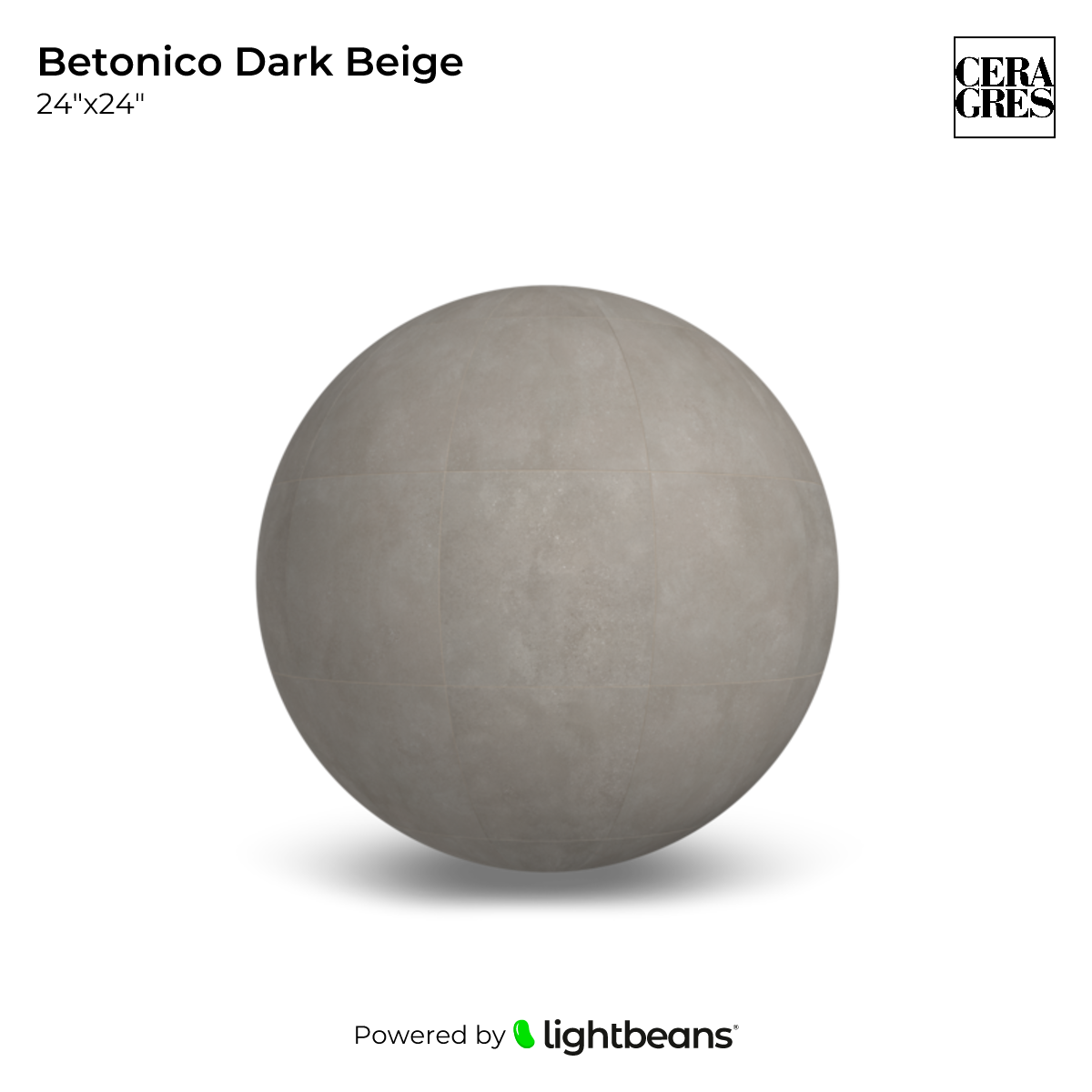 Betonico Dark Beige Texture from Ceragres | Lightbeans