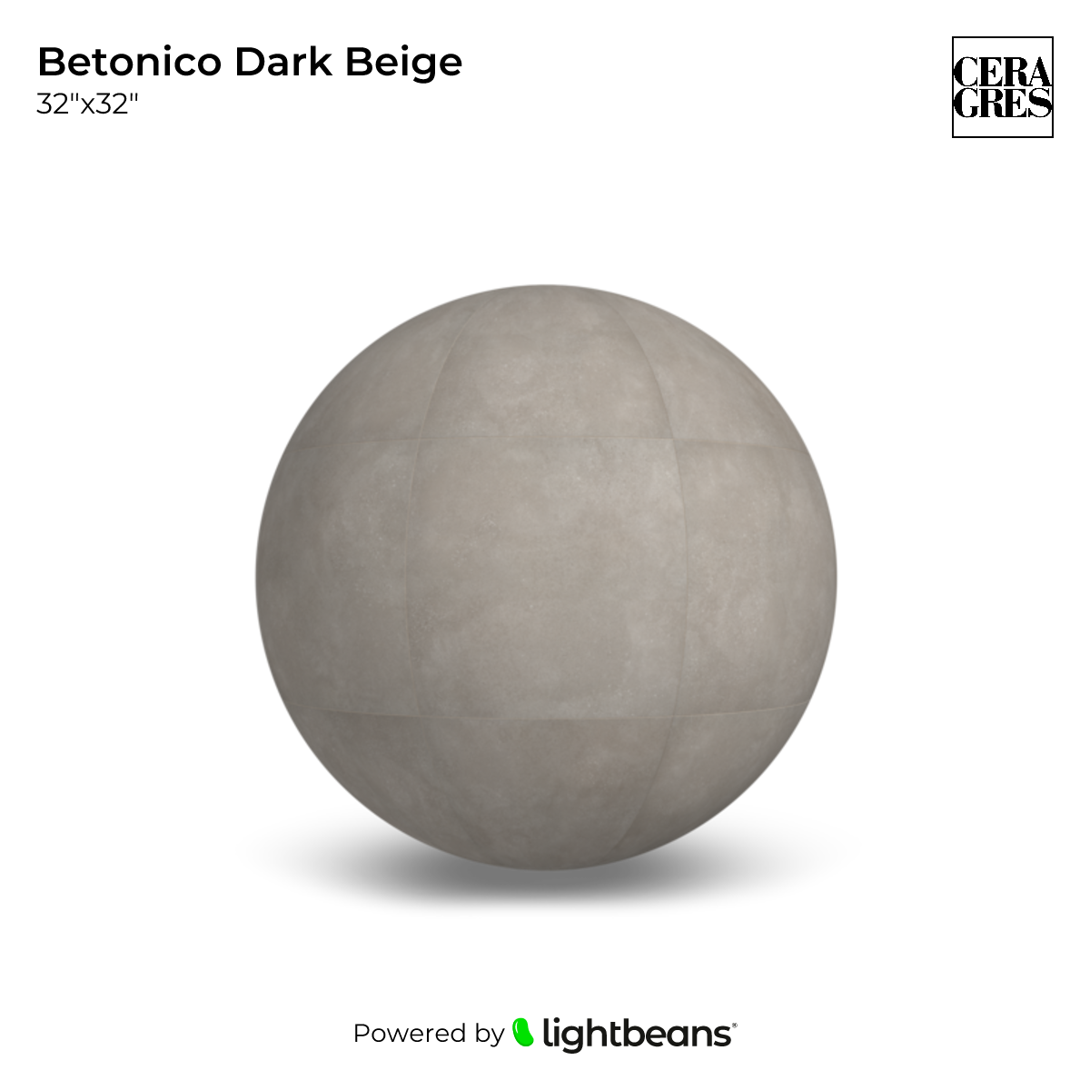 Betonico Dark Beige Texture from Ceragres | Lightbeans