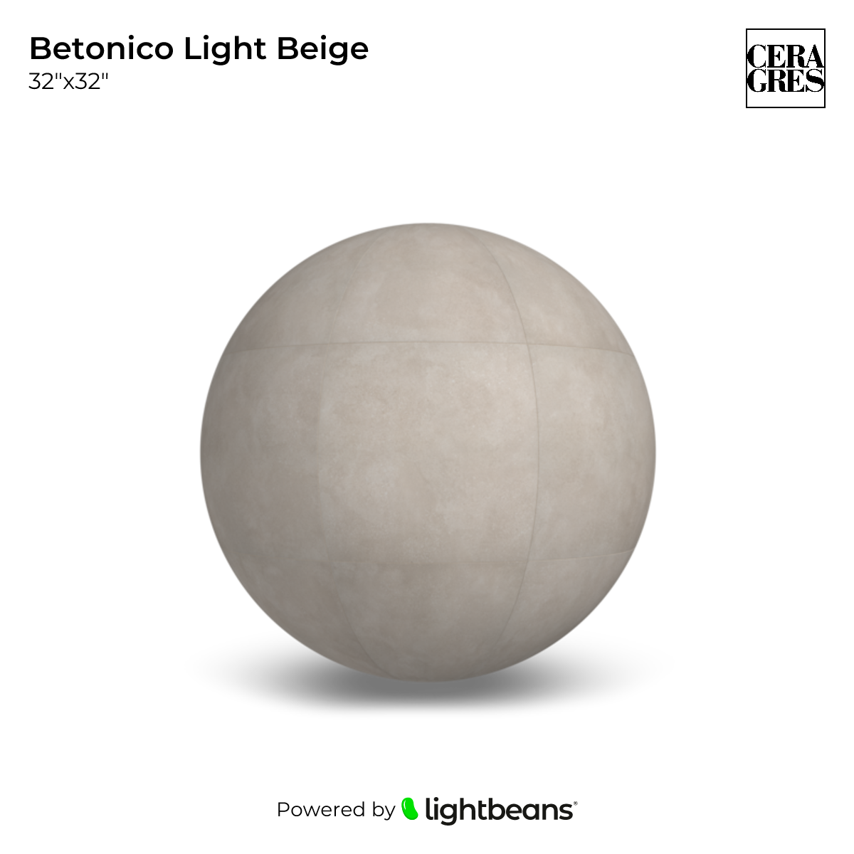 Betonico Light Beige Texture from Ceragres | Lightbeans