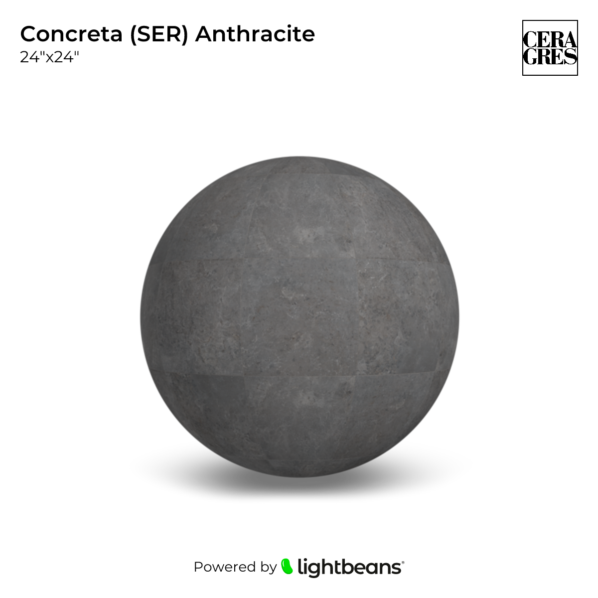 Concreta (SER) Anthracite Texture from Ceragres | Lightbeans