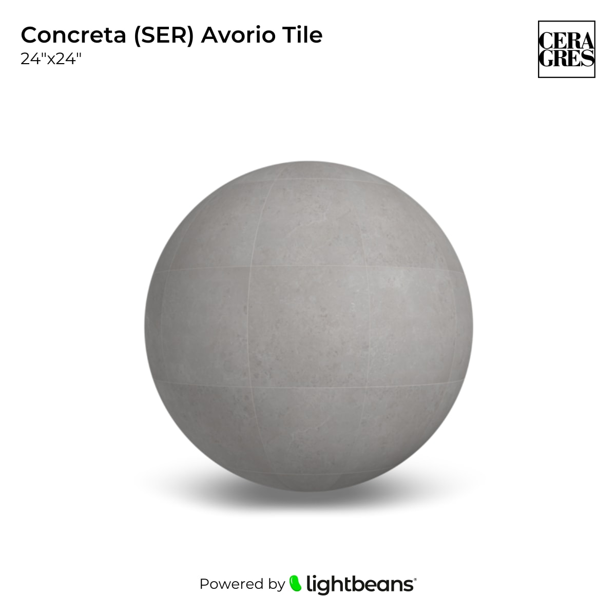 Concreta (SER) Avorio Tile Texture from Ceragres | Lightbeans