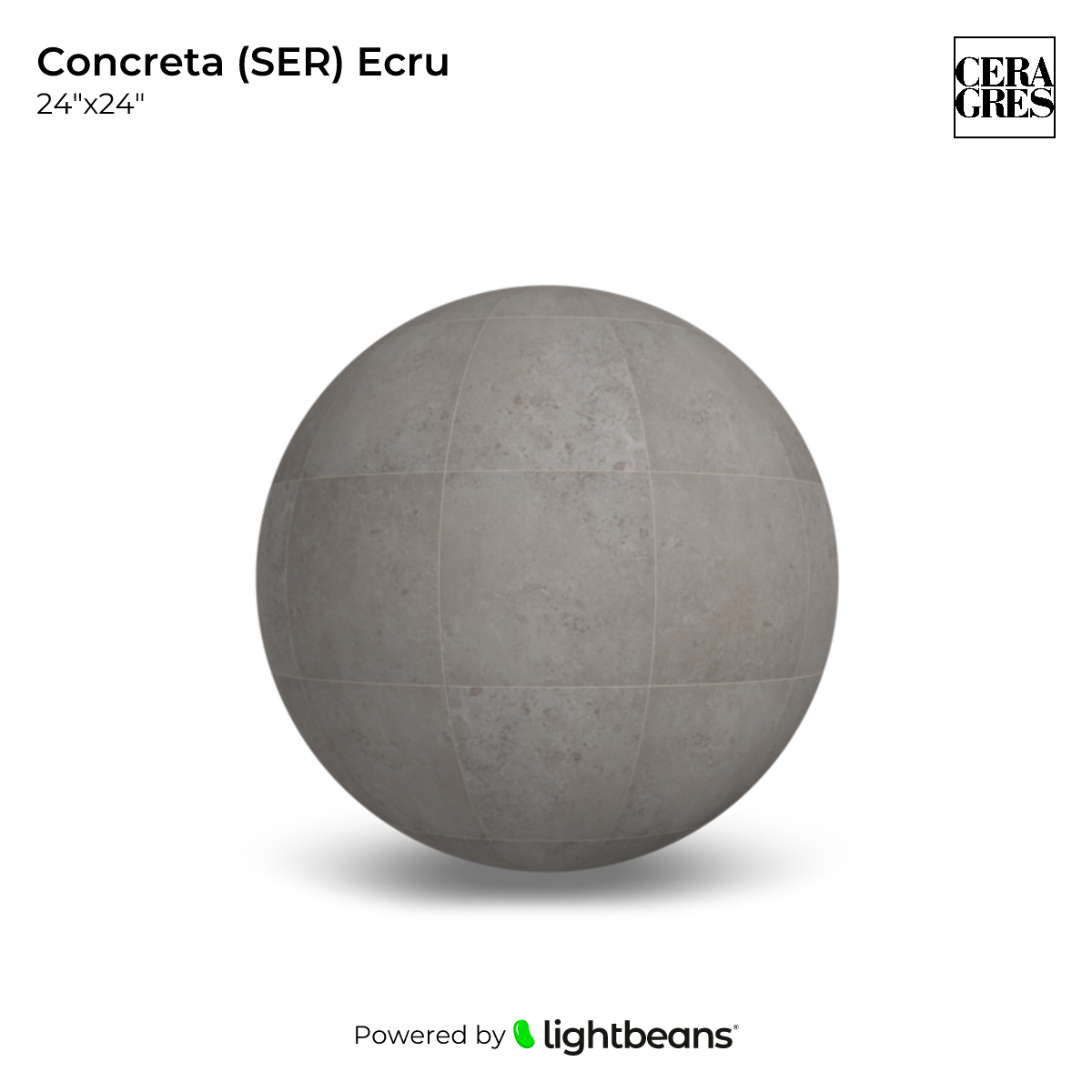 Concreta (SER) Ecru Texture from Ceragres | Lightbeans