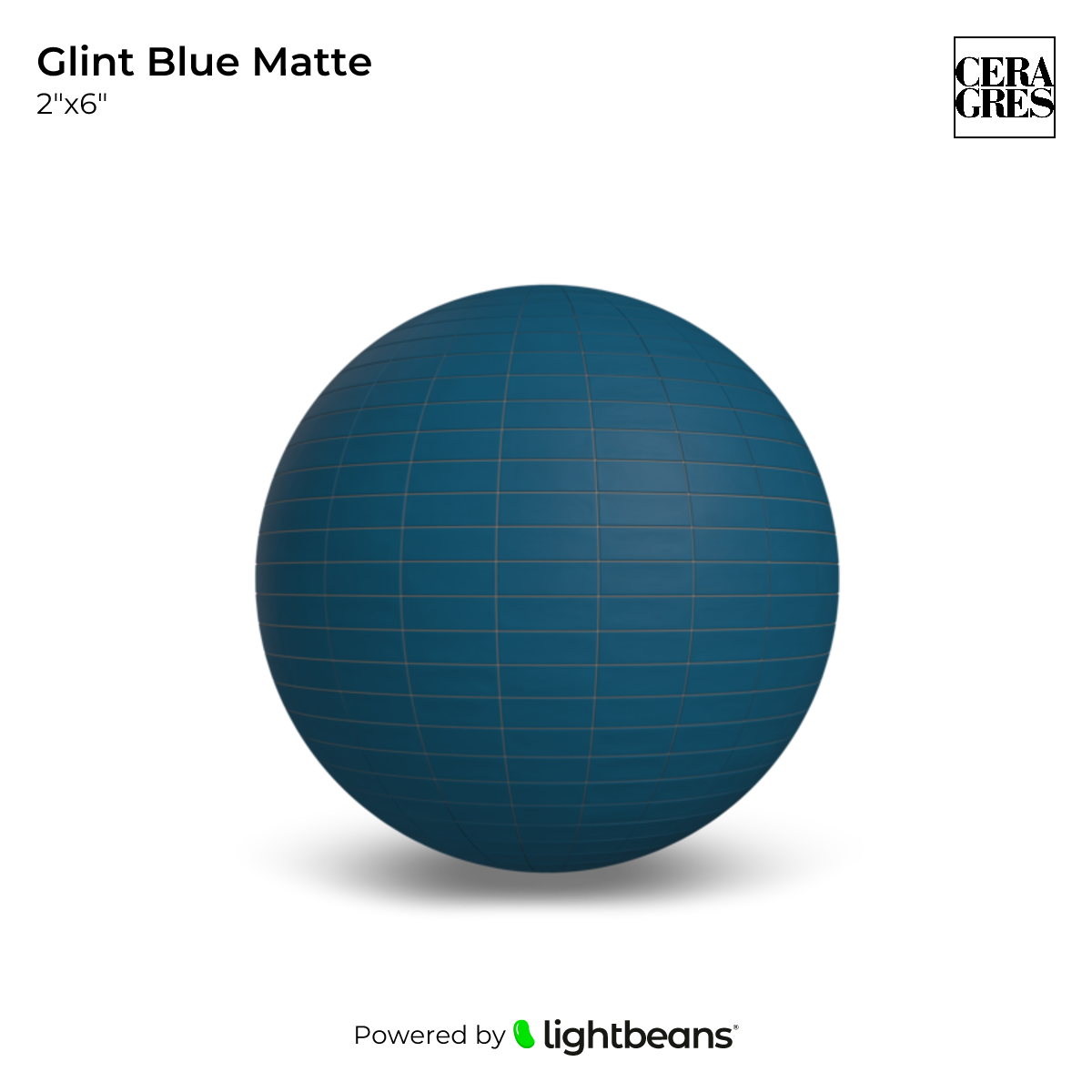 Glint Blue Matte Texture from Ceragres | Lightbeans