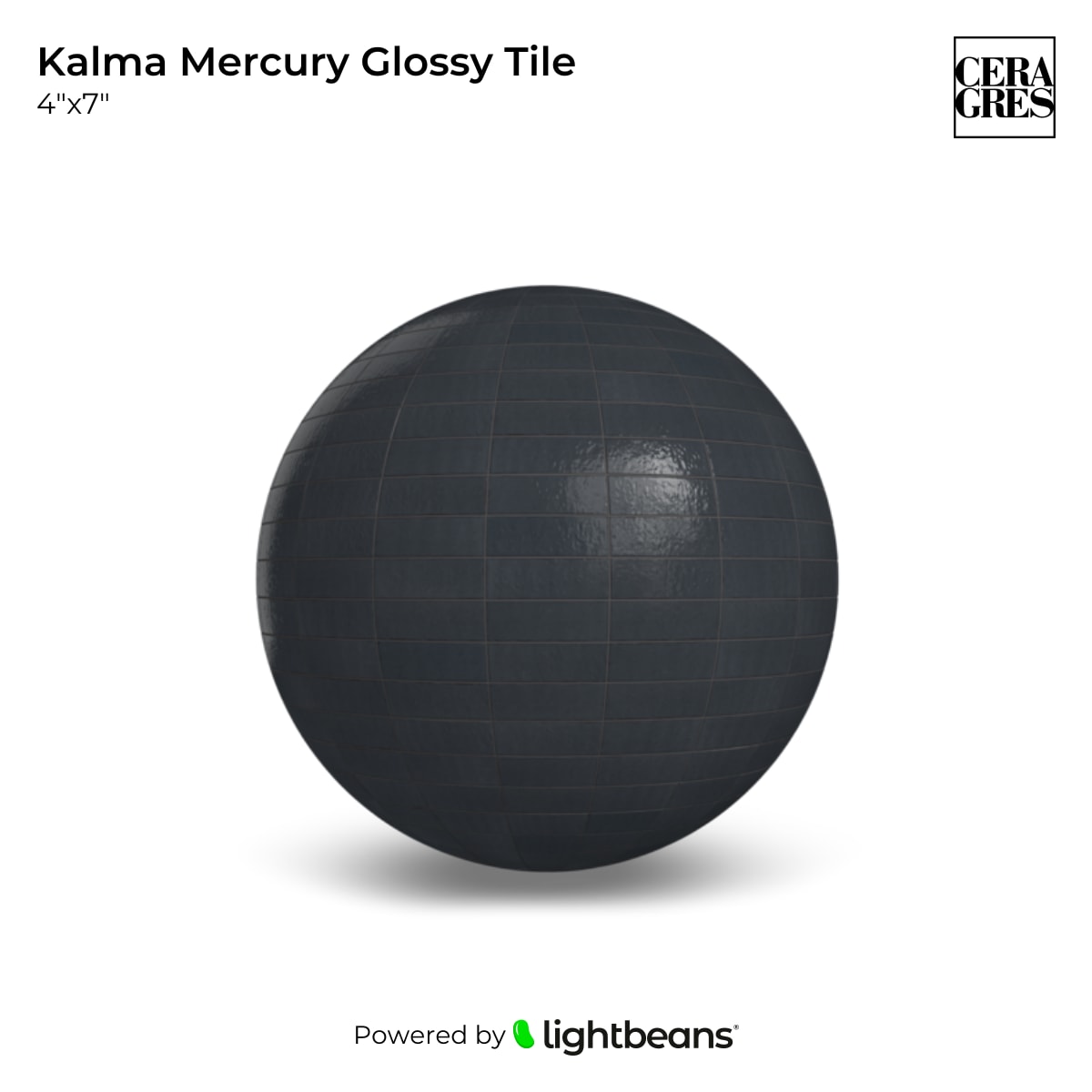 Kalma Mercury Glossy Tile Texture from Ceragres | Lightbeans