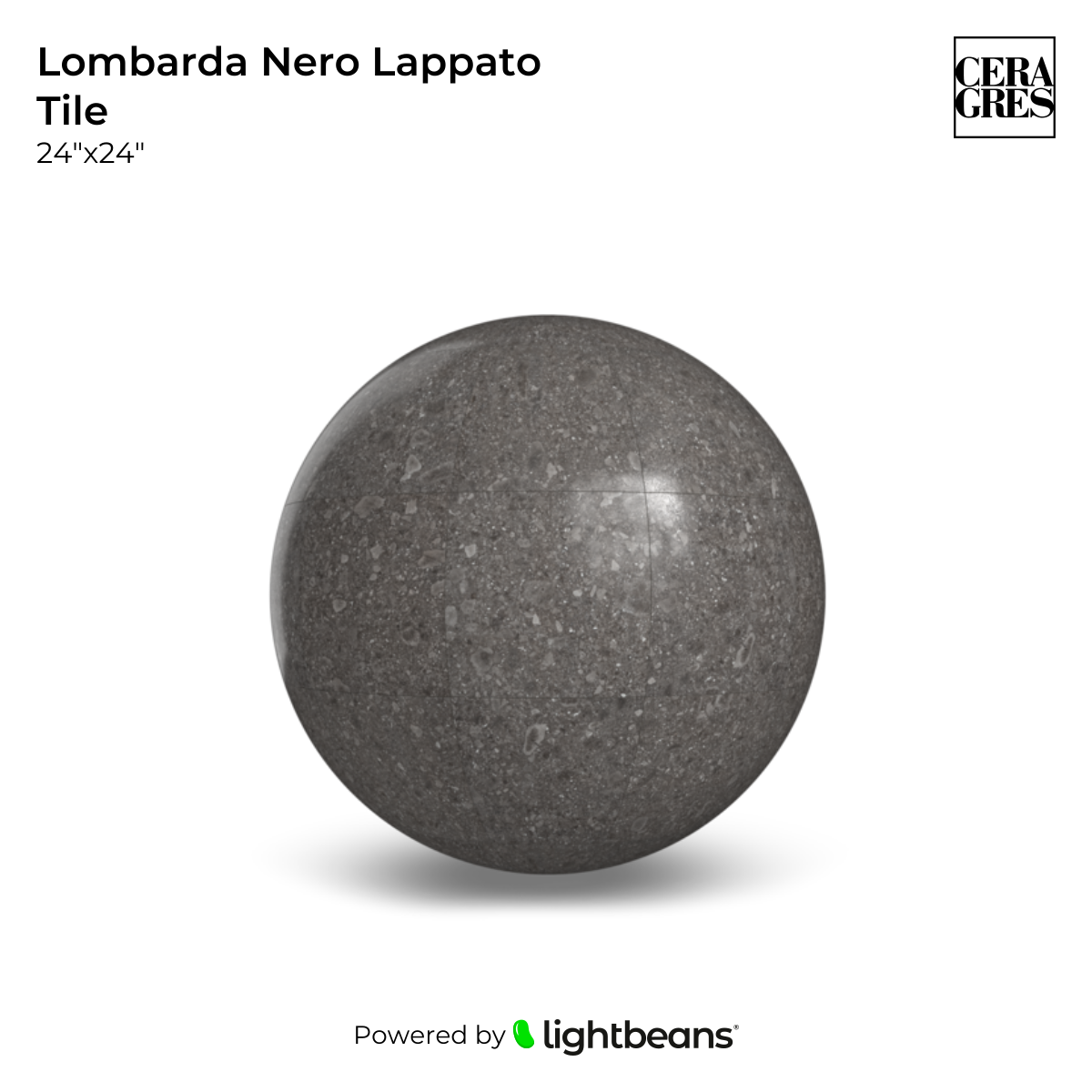 Lombarda Nero Lappato Texture from Ceragres | Lightbeans