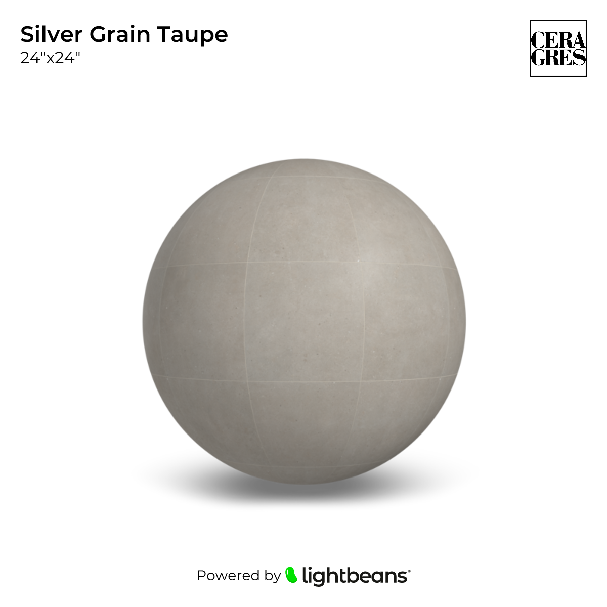 Silver Grain Taupe Texture from Ceragres | Lightbeans