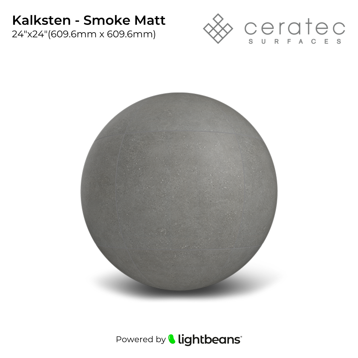 Kalksten - Smoke Matt Texture from Ceratec | Lightbeans