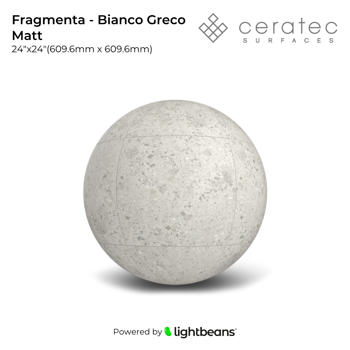 Fragmenta - Bianco Greco Matt Texture from Ceratec | Lightbeans