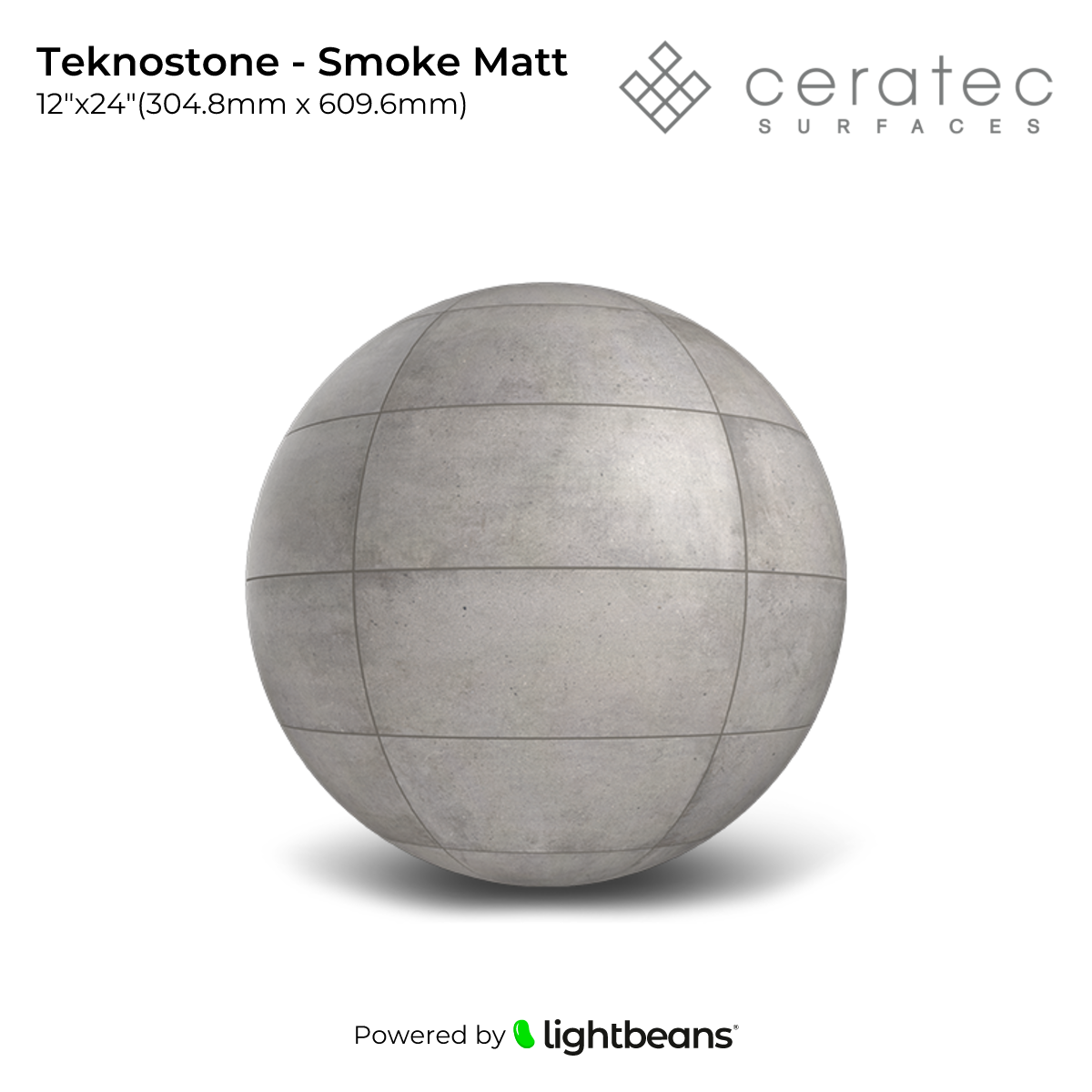 Teknostone - Smoke Matt Texture from Ceratec | Lightbeans