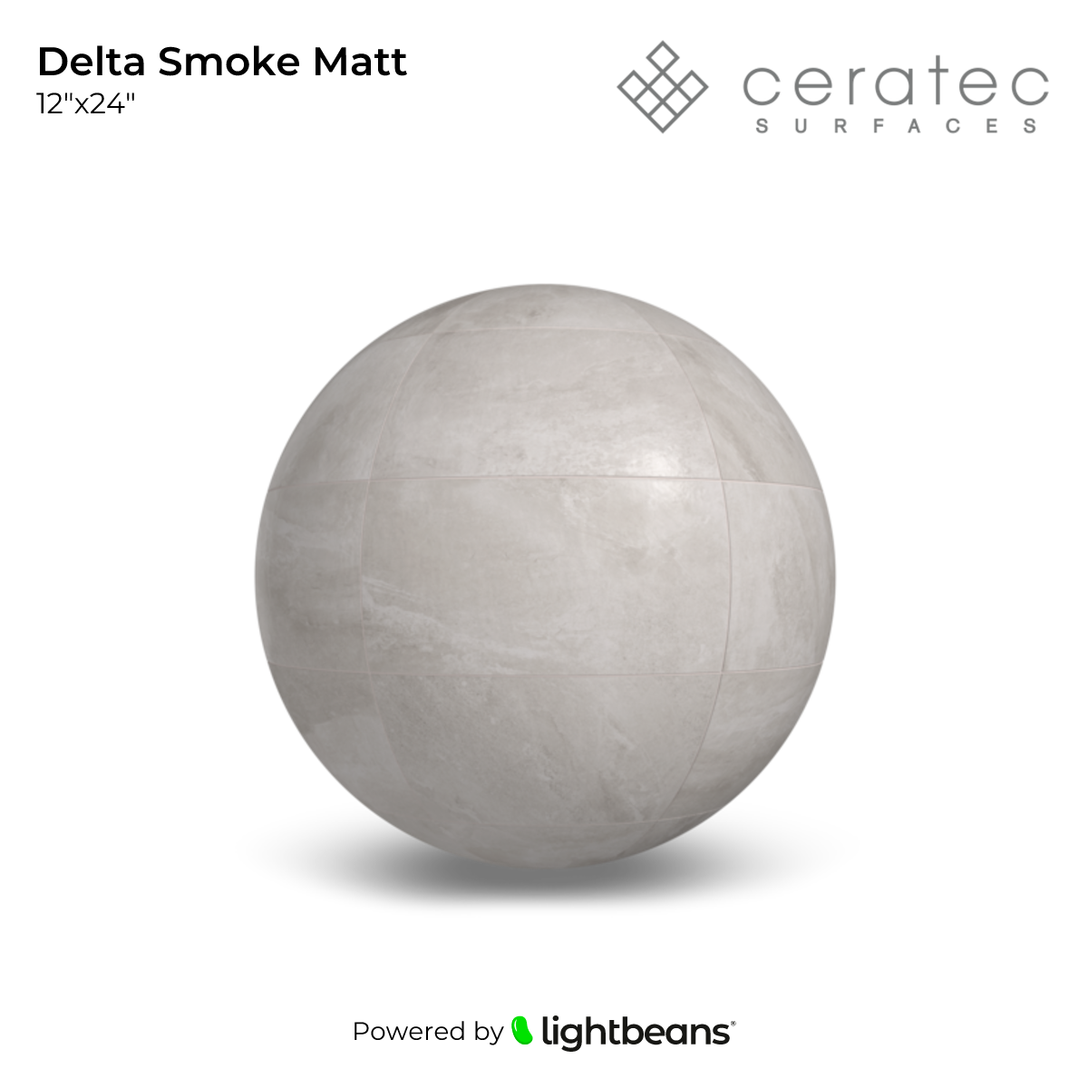 Delta Smoke Matt Texture from Ceratec | Lightbeans