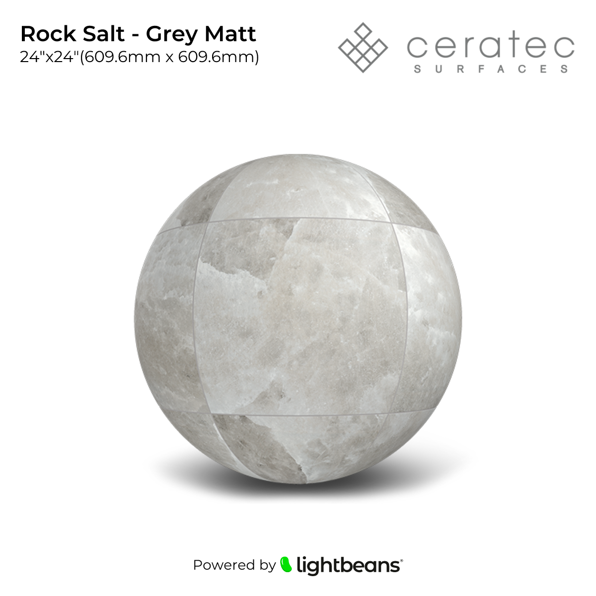 Rock Salt - Grey Matt Texture from Ceratec | Lightbeans