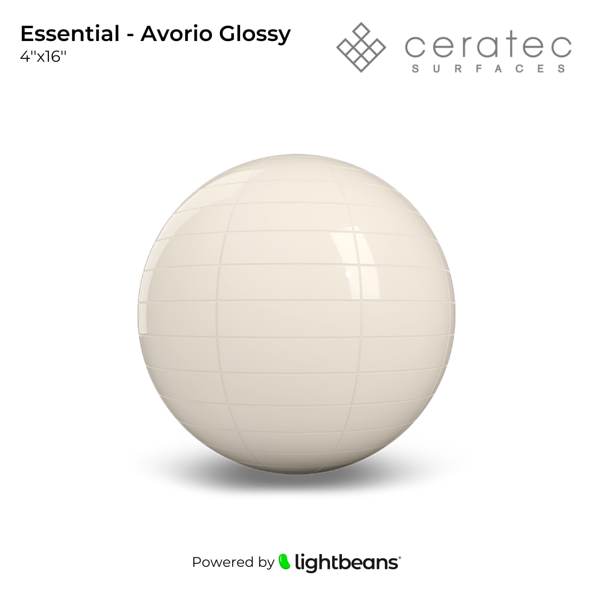 Essential - Avorio Glossy Texture from Ceratec | Lightbeans